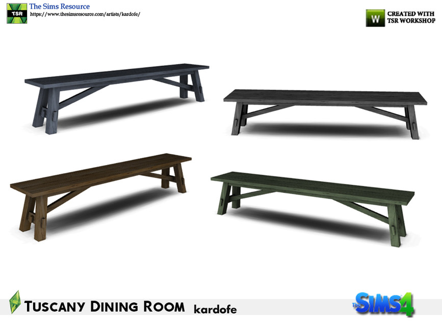 The sims 4 custom content bench dining - jzaent