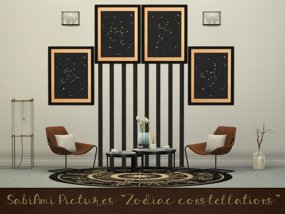 The Sims Resource | SabiAmi Pictures Zodiac constellations