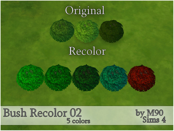 The Sims Resource | M90 Bush Recolor 02