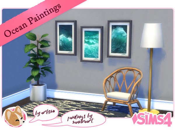 The Sims Resource | Ocean Paintings