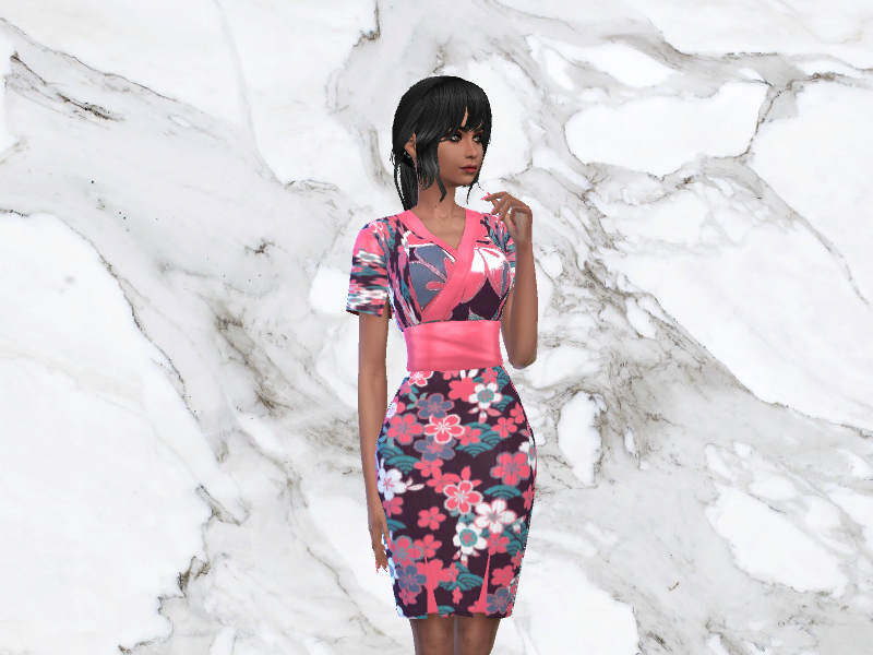 The Sims Resource | Hatsu Dress - City Living