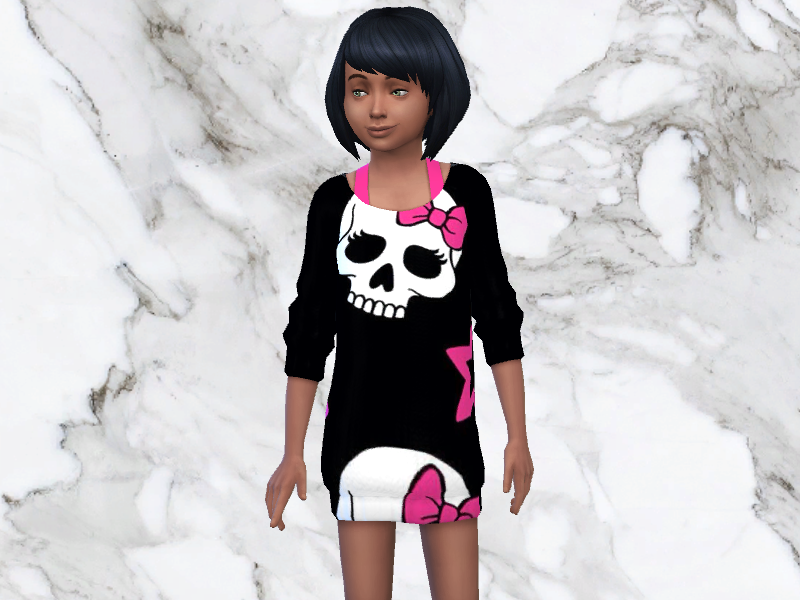 The Sims Resource | Lil Emo Dress - Get to Work