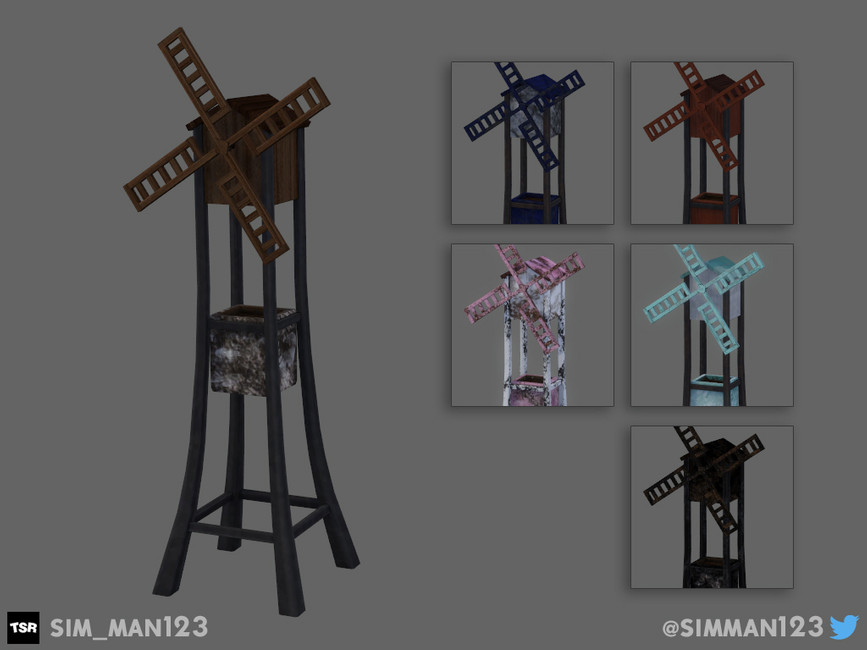 The Sims Resource - Windmill Planter