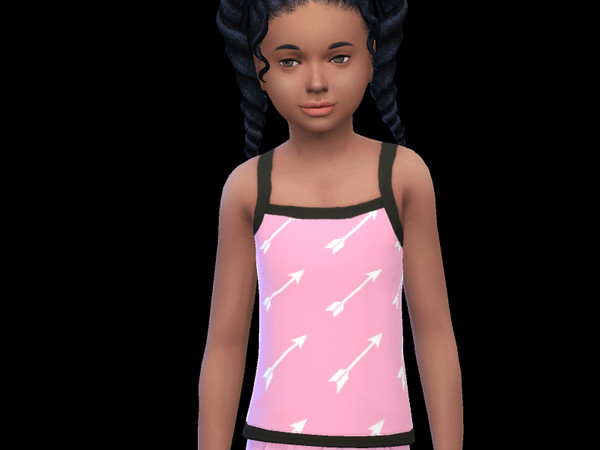 The Sims Resource | Pink Arrow Tank Top