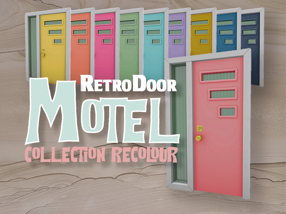 The Sims Resource | Retro Door Motel Collection