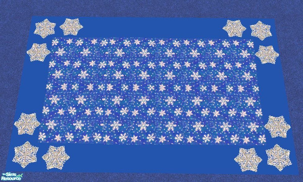 The Sims Resource - Snowflake Living set - Rug
