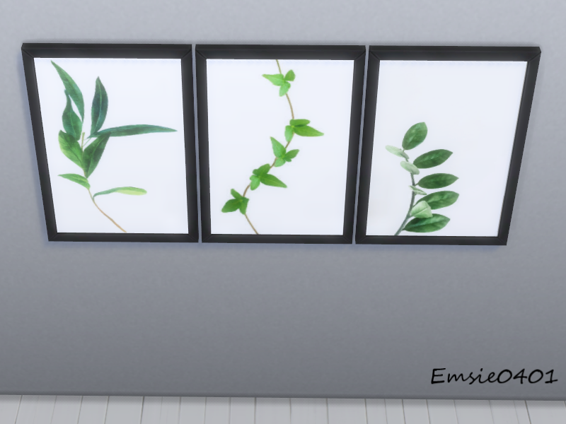 The Sims Resource - leaf paintings