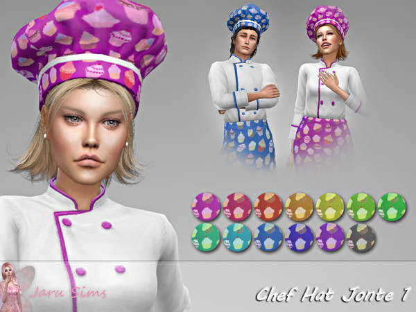 The Sims Resource | Chef Hat Jonte 1 - Dine Out needed!