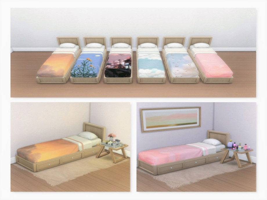 The Sims Resource | Single Bed-REQUIRES KIDS ROOM