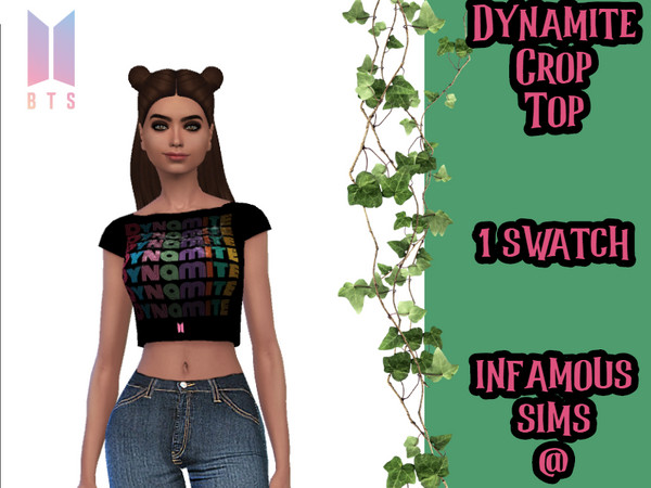 The Sims Resource | BTS Dynamite Crop Top