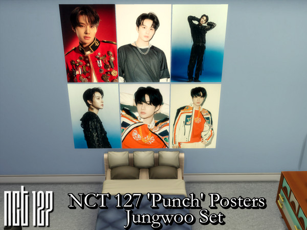The Sims Resource | NCT 127 Punch Posters Set 7 (Jungwoo) - REQUIRES MESH