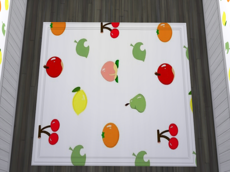 The Sims Resource | Animal Crossing fruit rug