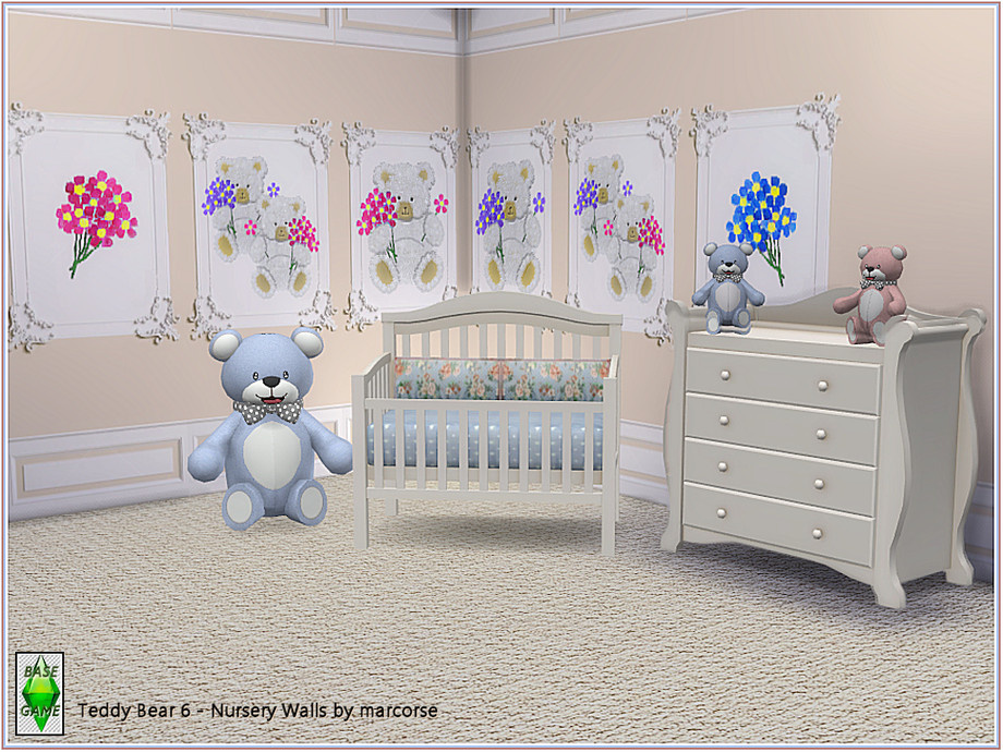 The Sims Resource | Teddy Bear - Nursery Walls by marcorse..