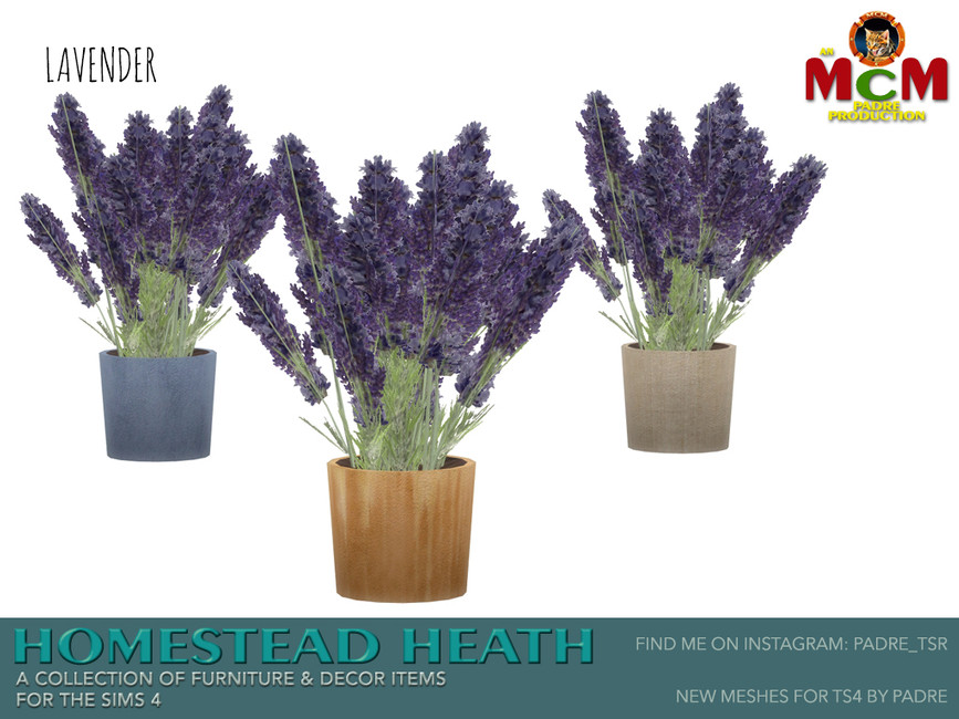 The Sims Resource - Homestead Heath pt 2 Lavender Pot
