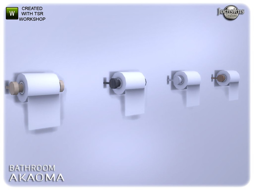 The Sims Resource - Akaoma bathroom deco toilet paper