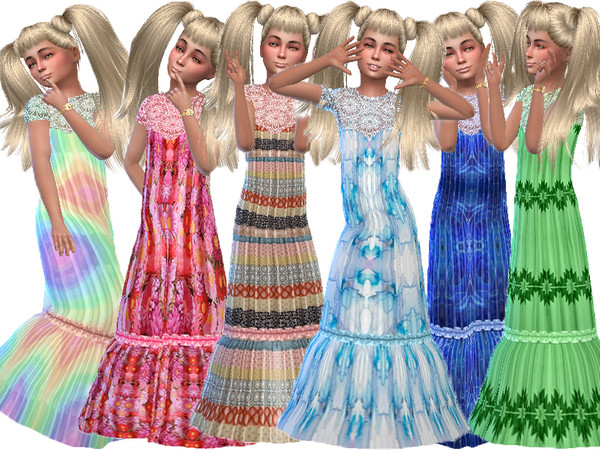 The Sims Resource | Princess dress for girls (Get famous)