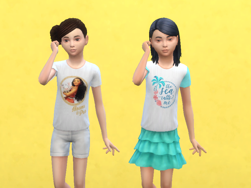 The Sims Resource | Moana shirts for kids