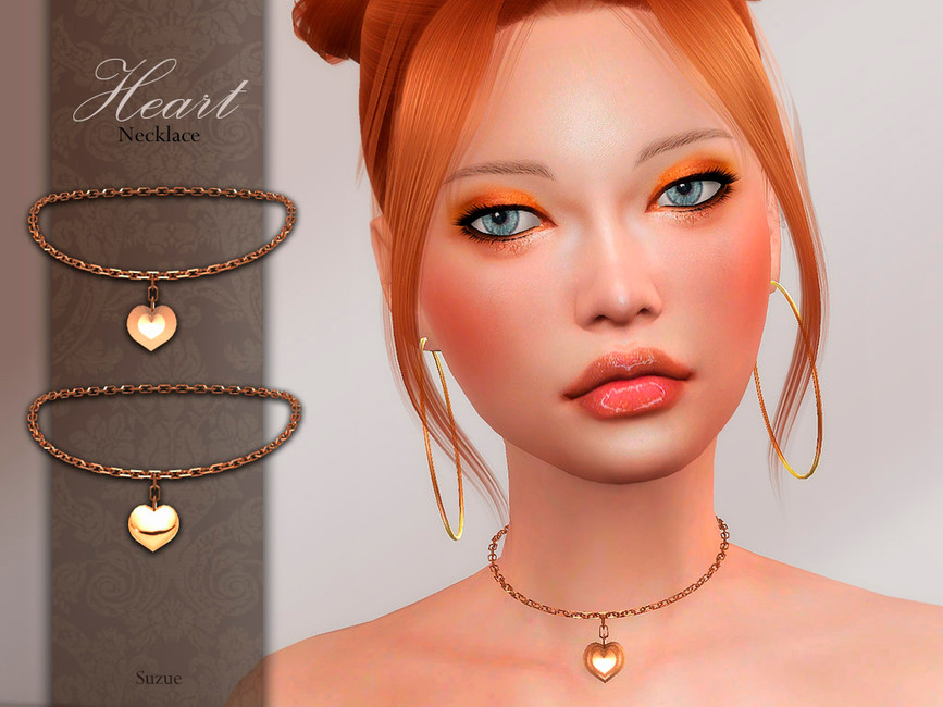 The Sims Resource - Heart Necklace
