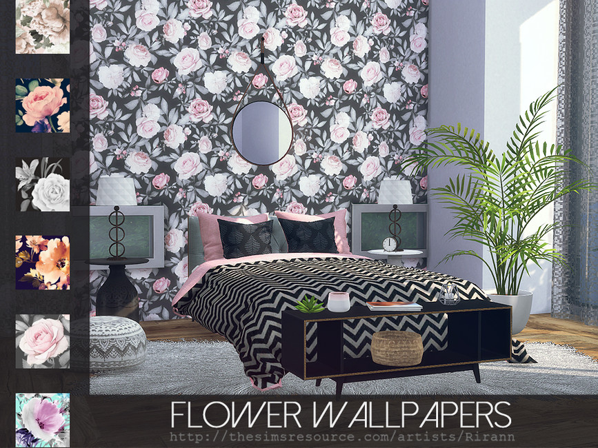The Sims Resource - Flower Wallpapers