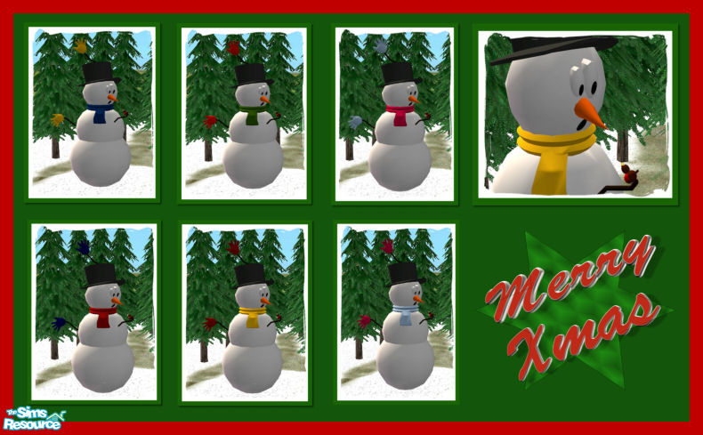The Sims Resource - Big Snowmen - Big Barry