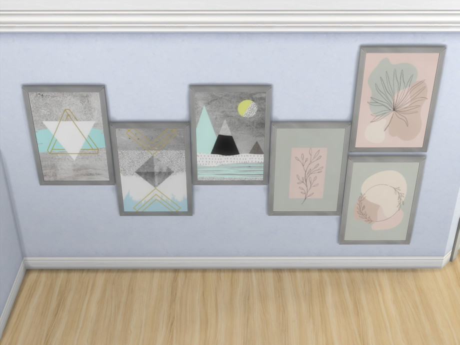 The Sims Resource | Mid Century Modern Abstracts Pt 6