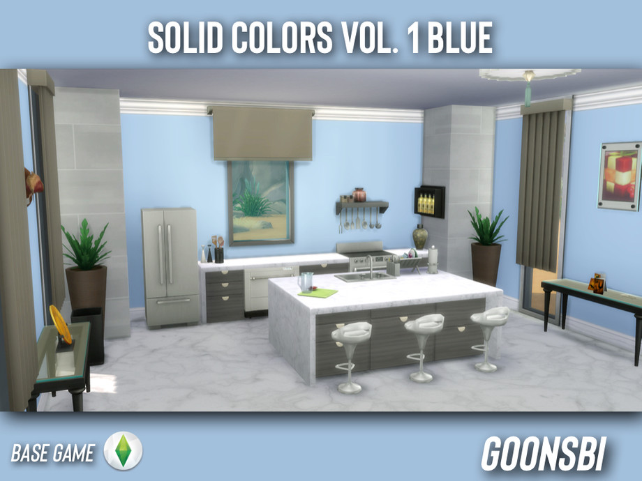 The Sims Resource | Solid Colors Vol. 1: Blue