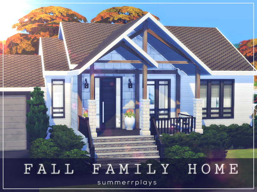 The Sims Resource - Fall Family Home