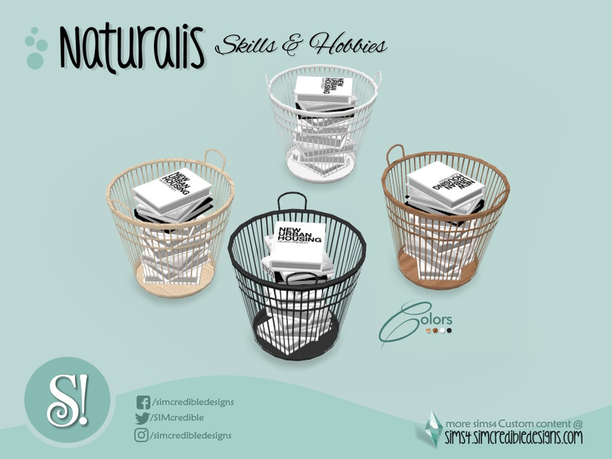 The Sims Resource - Naturalis Basket bookcase