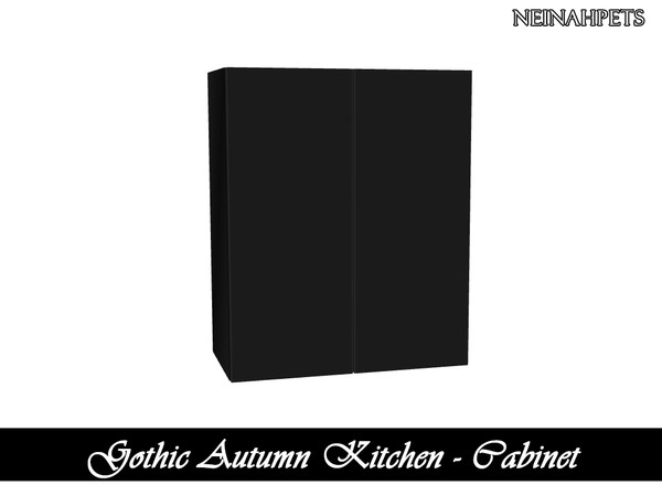 The Sims Resource | Gothic Autumn Kitchen - Cabinet {Mesh Required}