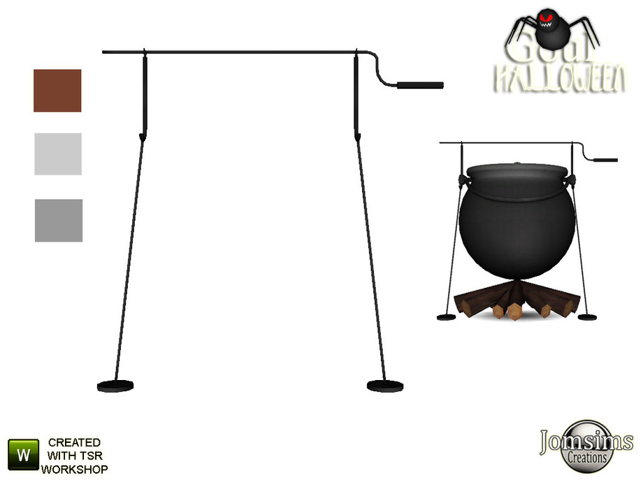 The Sims Resource | Goul halloween 2020 deco part 2 cauldron