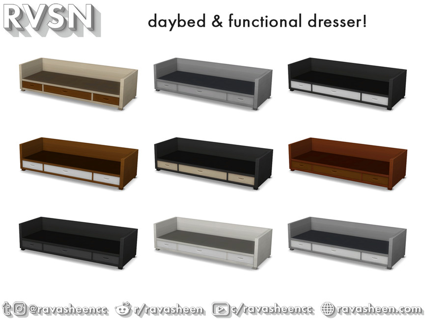 The Sims Resource - Bedder Than A Couch - Storage V1 Daybed