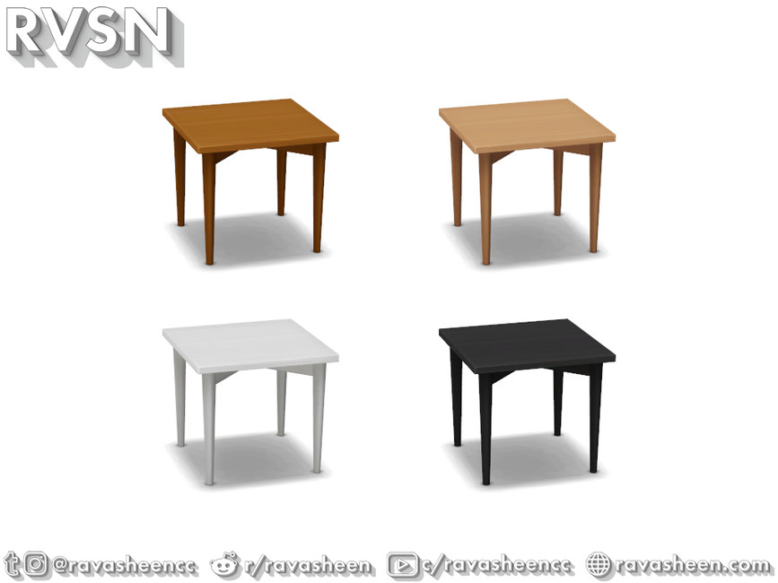 The Sims Resource - Tables Have Turned - Square End Table