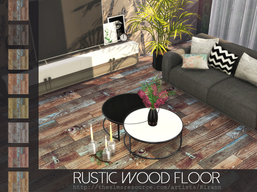 The Sims Resource - Rustic Wood Floor