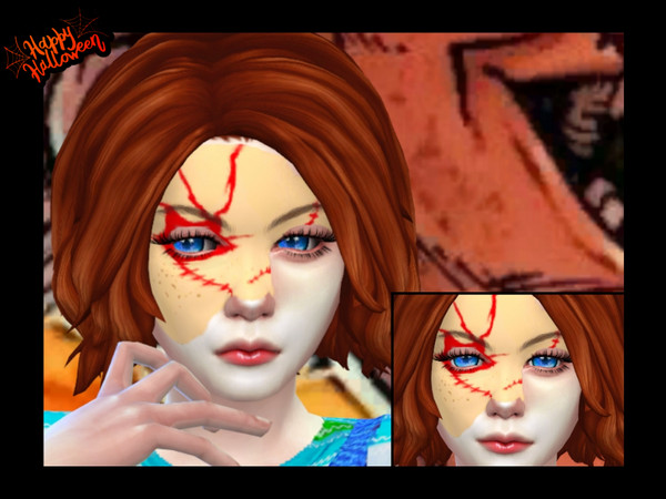 The Sims Resource | Chucky face paint