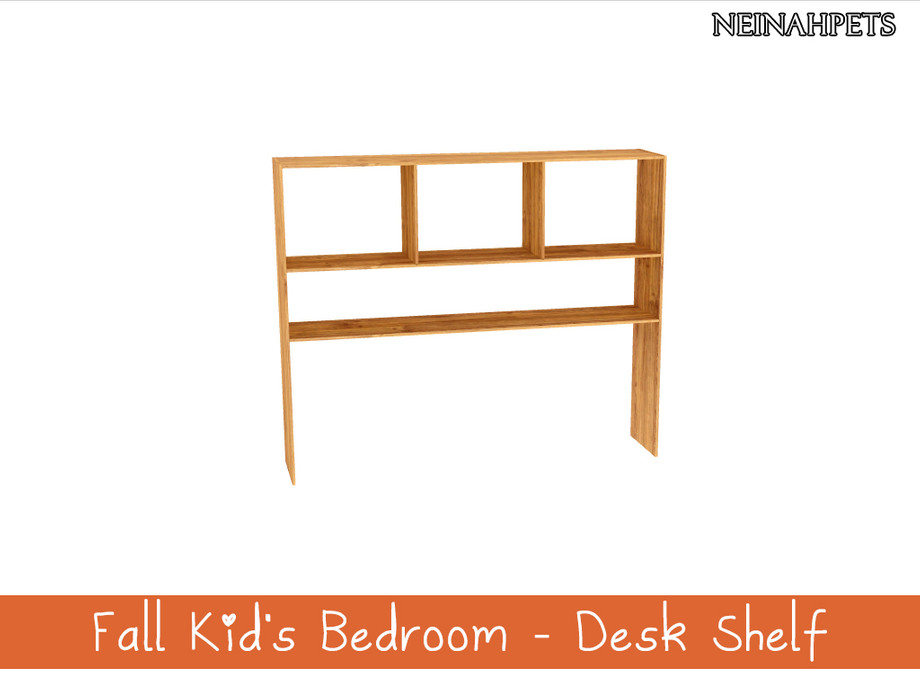 The Sims Resource | Fall Kid's Bedroom - Desk Shelf {Mesh Required}