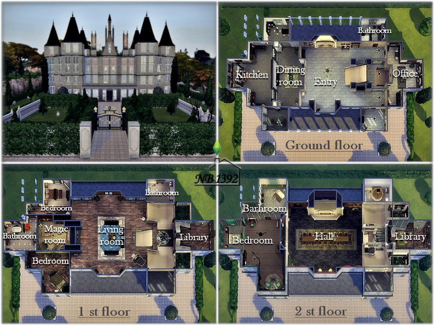 The Sims Resource - Malfoy's Manor