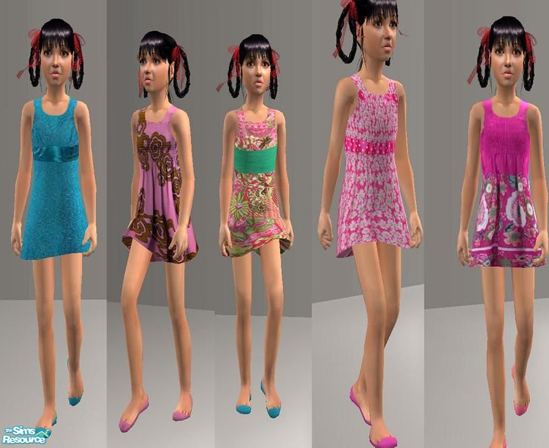 The Sims Resource - Girls Dress Set