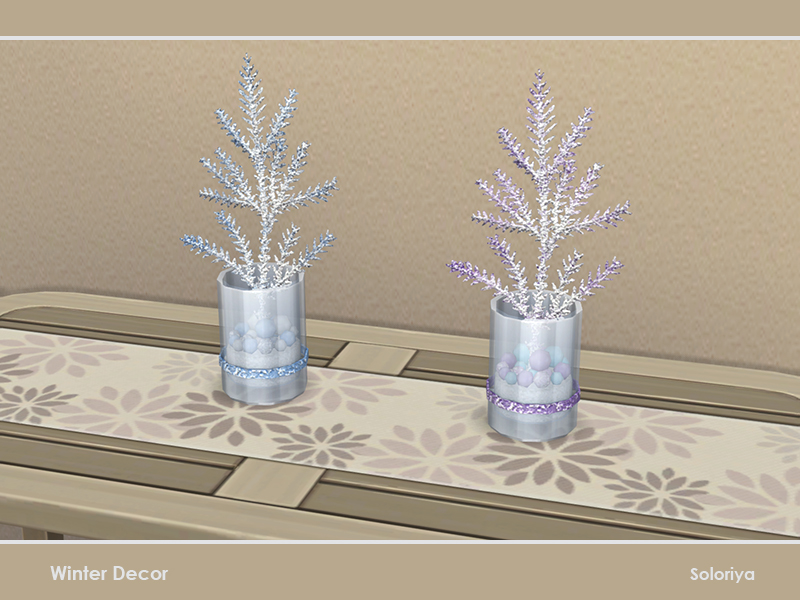 The Sims Resource | Winter Decor. Mini Tree