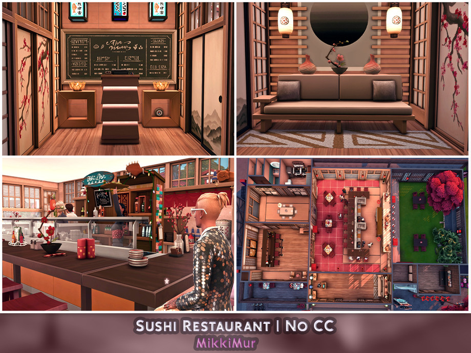 The Sims Resource | Sushi Restaurant