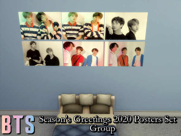 The Sims Resource | BTS Season's Greetings 2020 Posters Set11 MESH ...