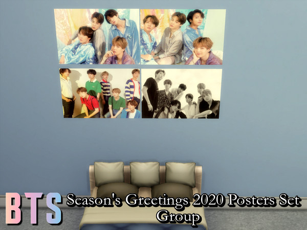 The Sims Resource | BTS Season's Greetings 2020 Posters Set12 MESH ...