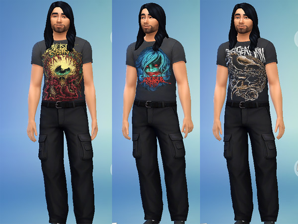 The Sims Resource | Chelsea Grin Shirts