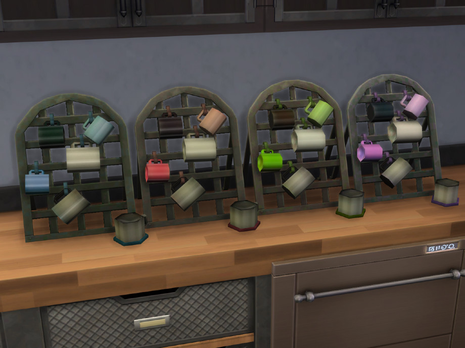 The Sims Resource | Coffee Mug Rack Recolor