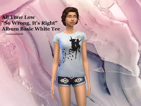 The Sims Resource | All Time Low: So Wrong, It's Right Tee [2 Swatches]