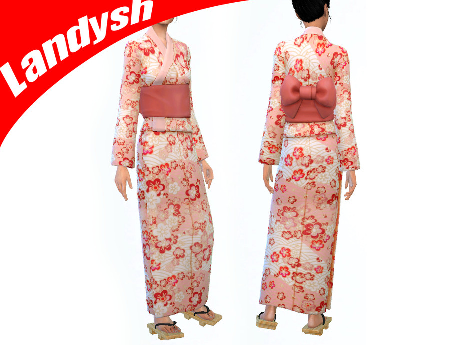 The Sims Resource | Landysh - RECOLOR YUKATA ( The Sims 4 Snowy Escape )
