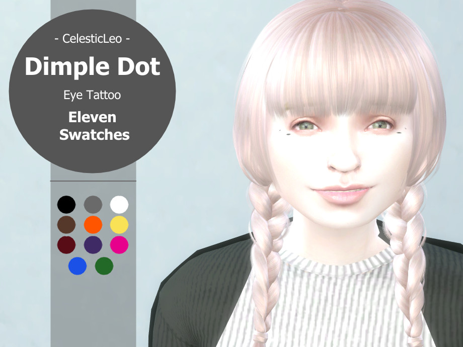 The Sims Resource | Dimple Dot [ Eye Tattoo]