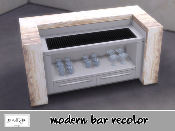 The Sims Resource | modern bar