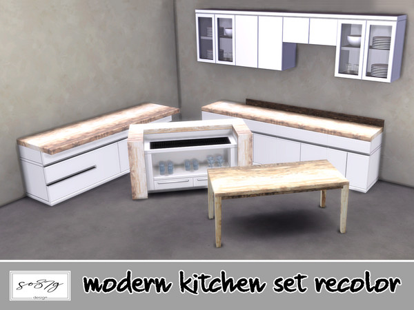 The Sims Resource | modern kitchen recolor