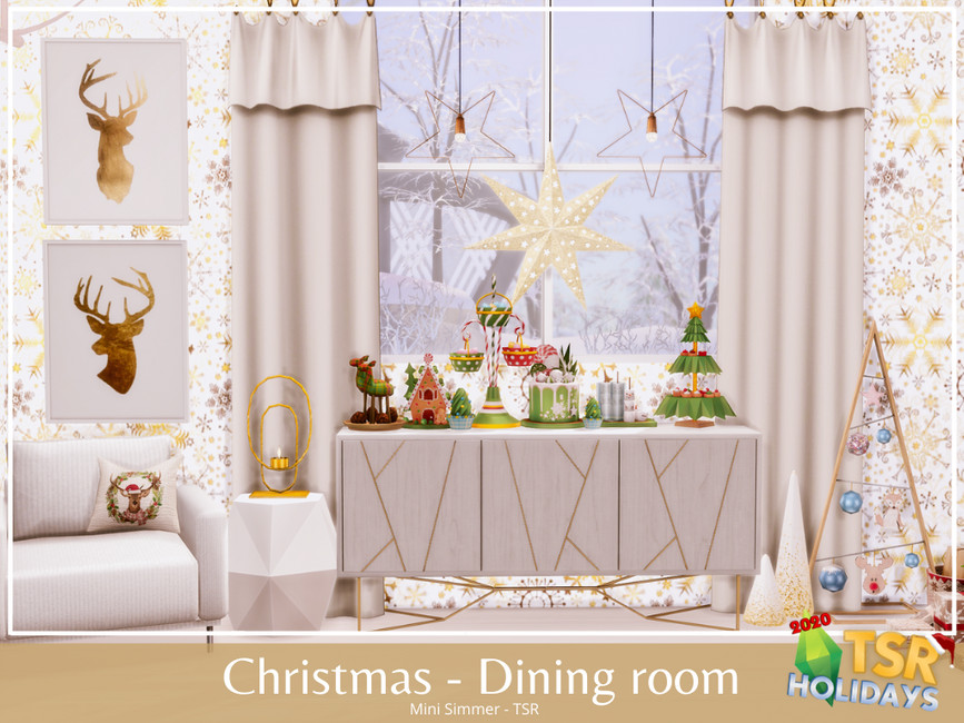 The Sims Resource - Holiday Wonderland - Christmas Dining room