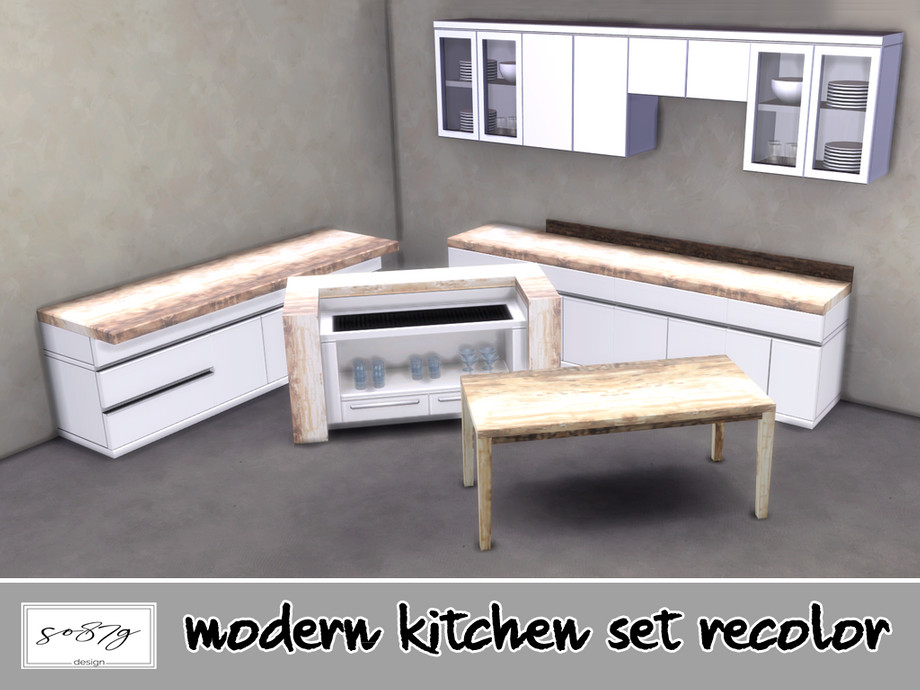 The Sims Resource | modern kitchen recolor